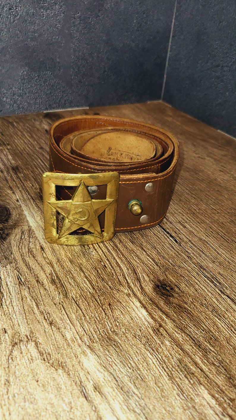 WW2 Exclusive Original Red Army Military Leather Belt - Etsy