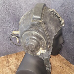 Vintage Original Leather Pilot Helmet USSR Air Force - Etsy