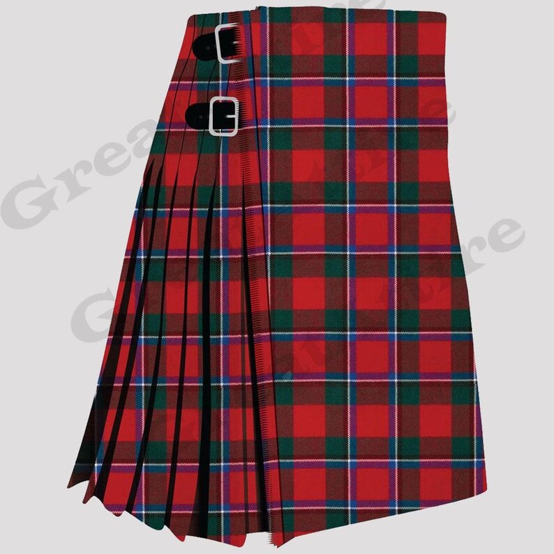 Handmade Traditional Sinclair Red Modern Tartan Kilt Clan Sinclair Red ...