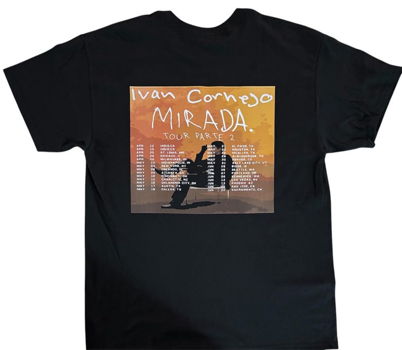 Ivan Cornejo- Mirada 2025 Tour Shirt Parte 2 Merch - Etsy
