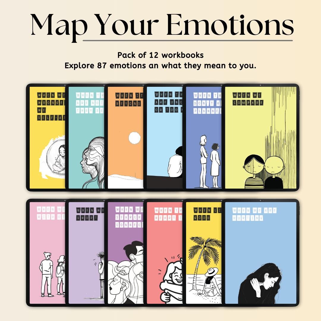 Emotional Mapping/journalling/selfcare/ways We Feel Compilation/12 ...