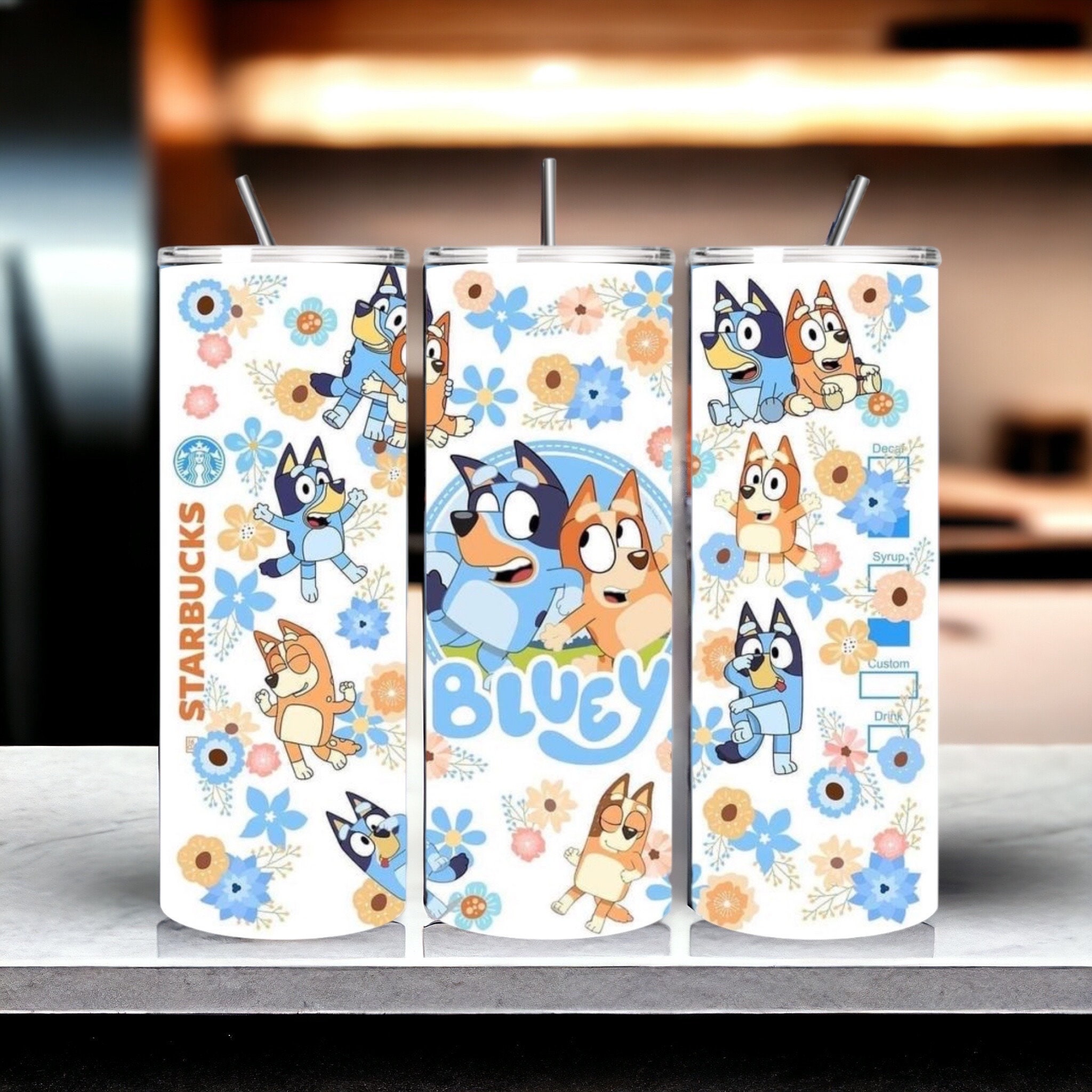 Bluey Tumbler Wrap 20oz Tumbler Wrap Digital Download - Etsy Australia