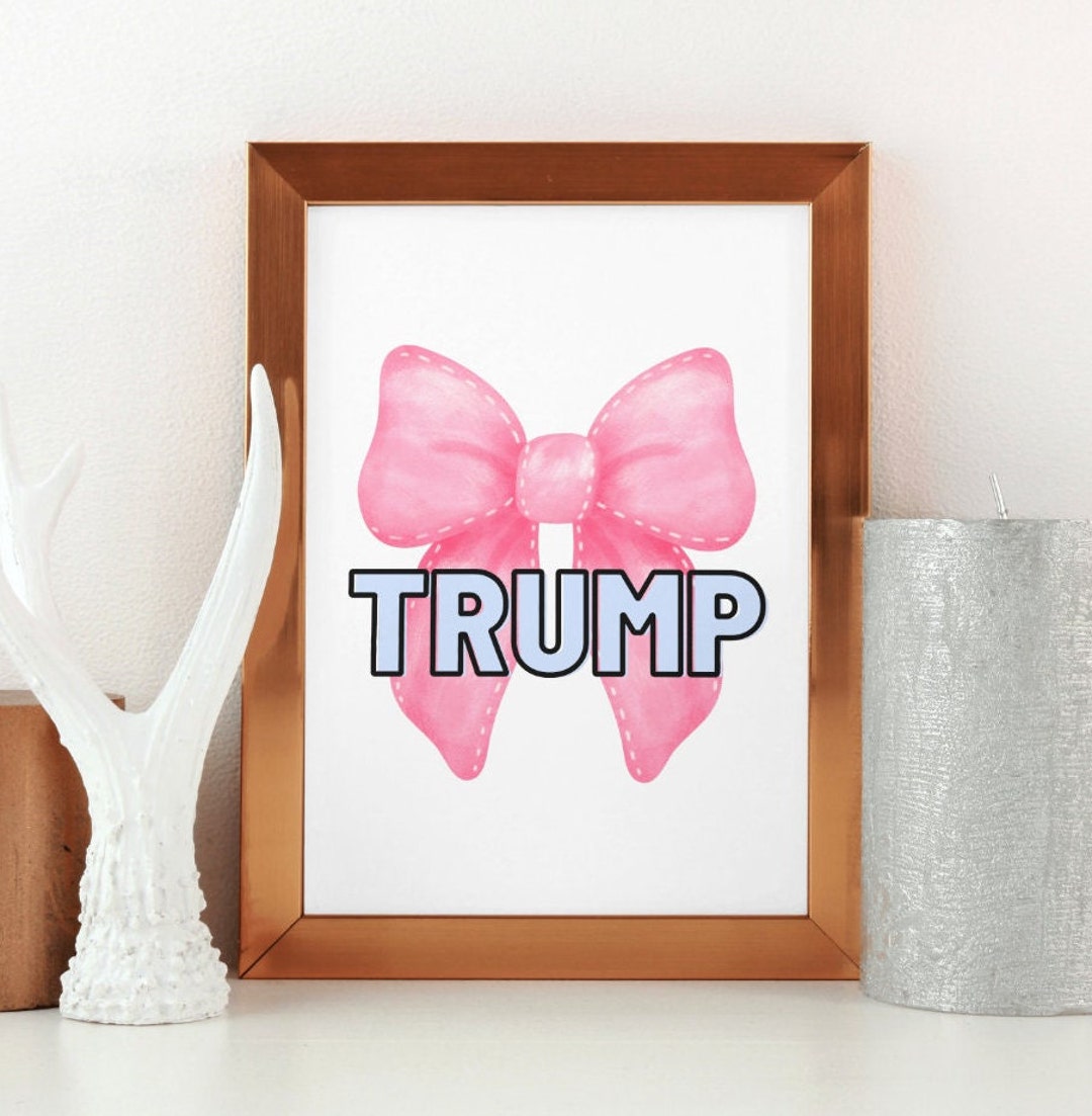 Coquette Donald Trump Girly Digital PNG, Make America Great Again ...