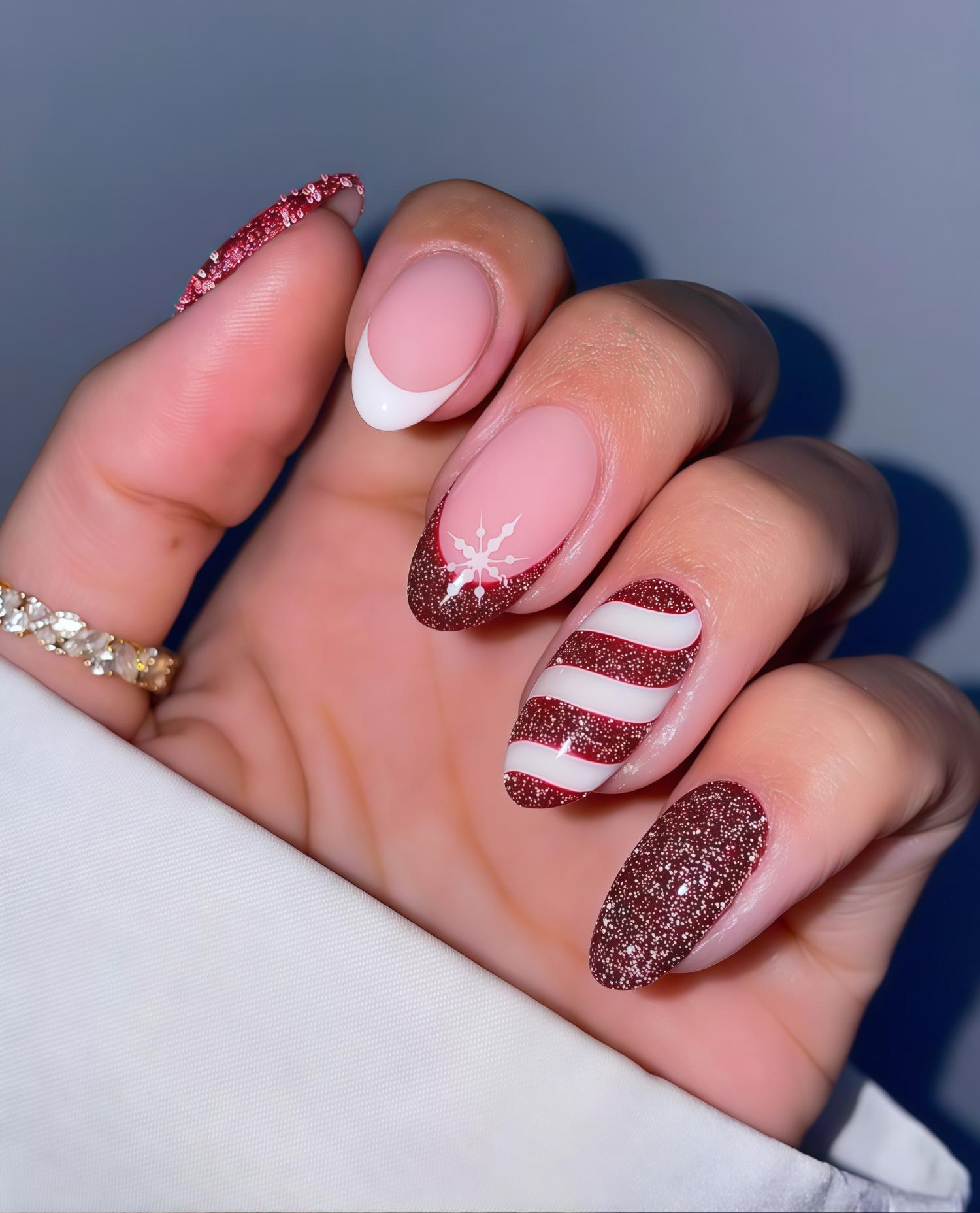 Candy Shape Nails Hand Painted Nail,custom Press on Nails,3d Nails ...
