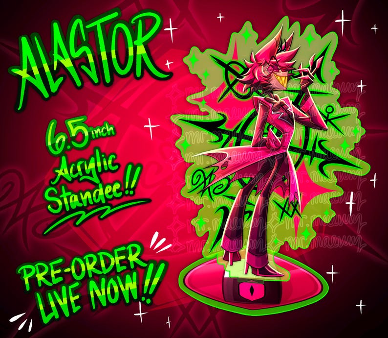 Hazbin Hotel Alastor Acrylic Standee - Etsy