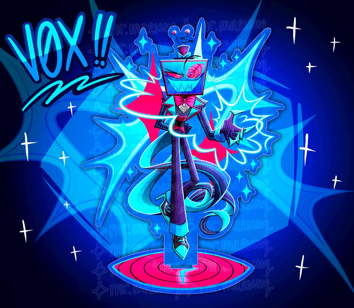 PREORDER | Hazbin Hotel Vox Acrylic Standee - Etsy