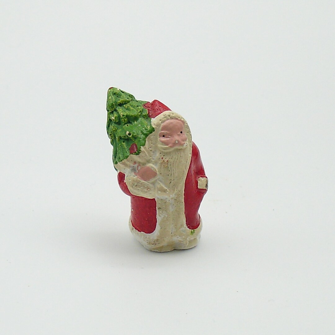 Vintage Christmas Miniature Santa England - Etsy