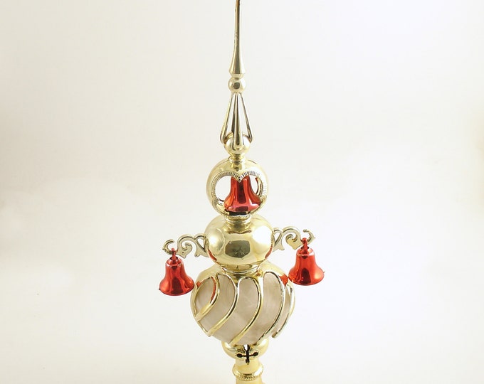 Vintage Christmas Tree Topper Bells Angel Hair - Etsy