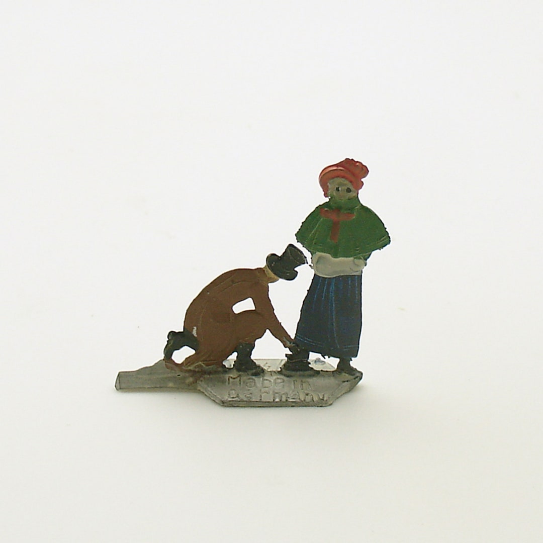 Antique Miniature Metal Ice Skaters Flachfiguren Germany - Etsy