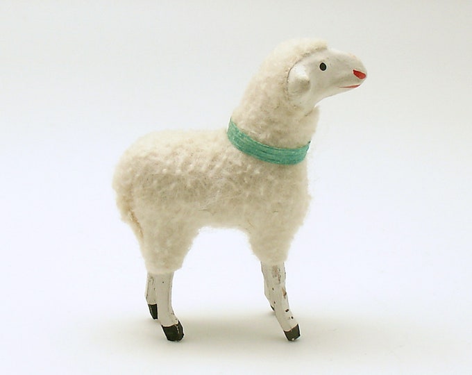 Antique Woolly Sheep Stick Leg Lamb Figurine Germany - Etsy
