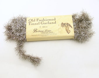 Tinsel Twine String Long Lash Silver Tinsel - Etsy