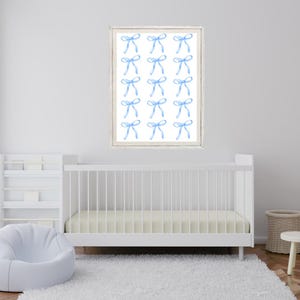 Light Blue Watercolor Bows Download File for 5x7 Print - Etsy