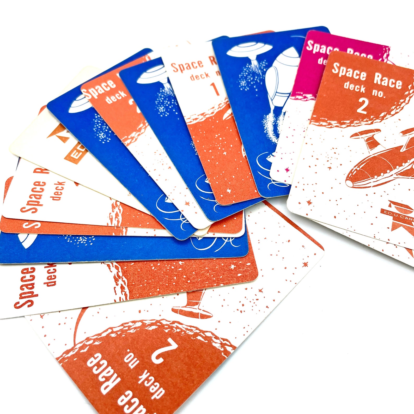 Vintage Mixed Playing Cards - Space Pack - Etsy