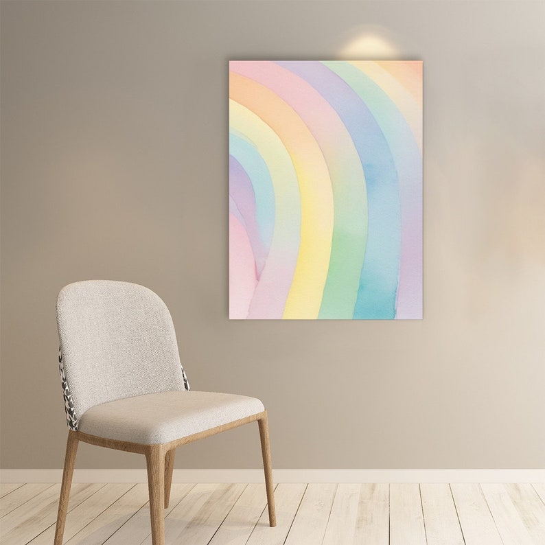 Pastel Rainbow Poster - Etsy