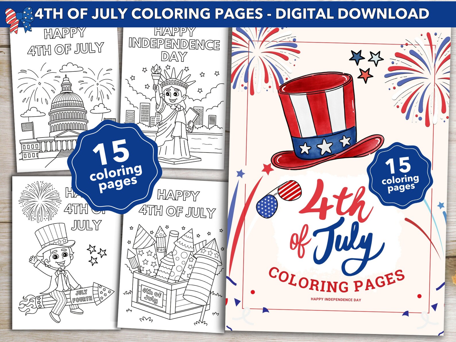 4th of July Coloring Pages Fourth of July Activities Independence Day ...