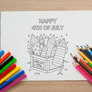 4th of July Coloring Pages | Fourth of July Activities | Independence ...
