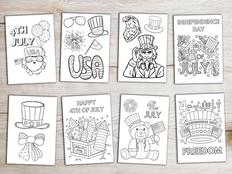 4th of July Coloring Pages | Fourth of July Activities | Independence ...