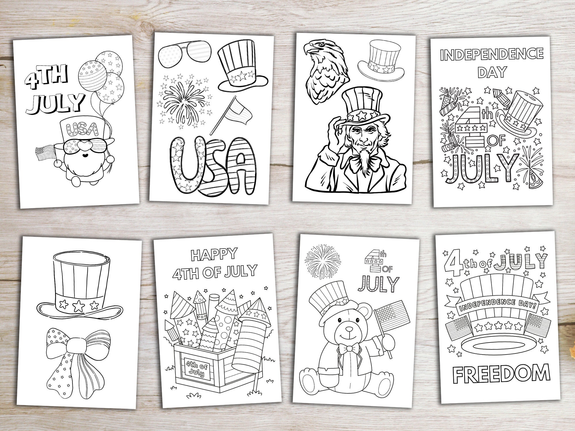 4th of July Coloring Pages | Fourth of July Activities | Independence ...