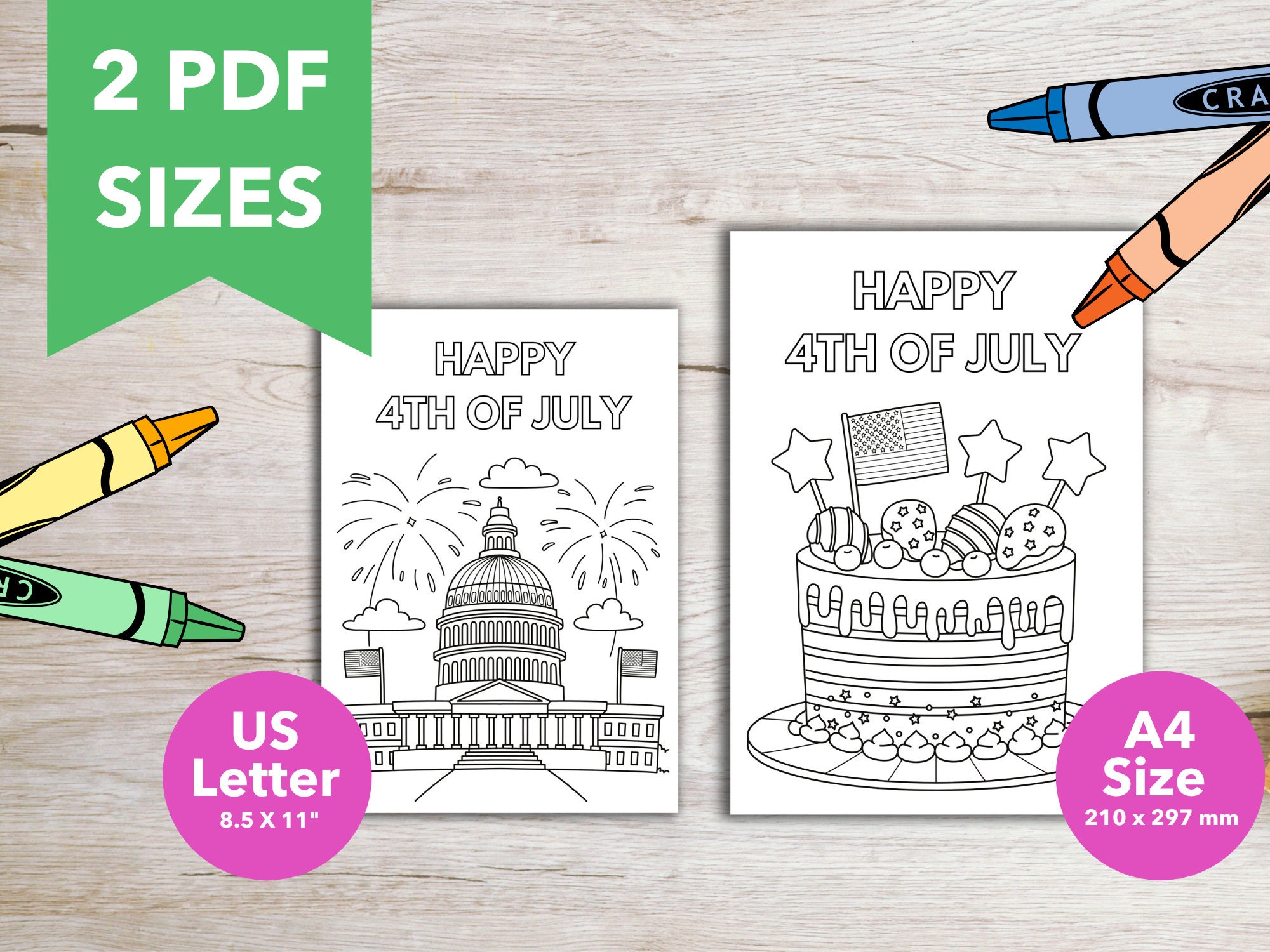 4th of July Coloring Pages | Fourth of July Activities | Independence ...