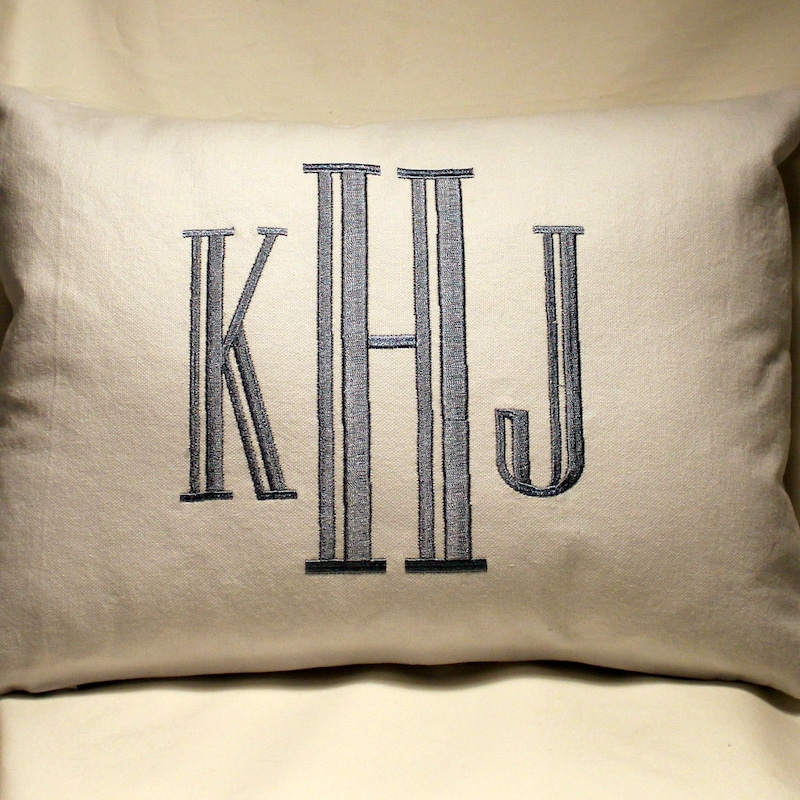 Monogram Pillow - Etsy