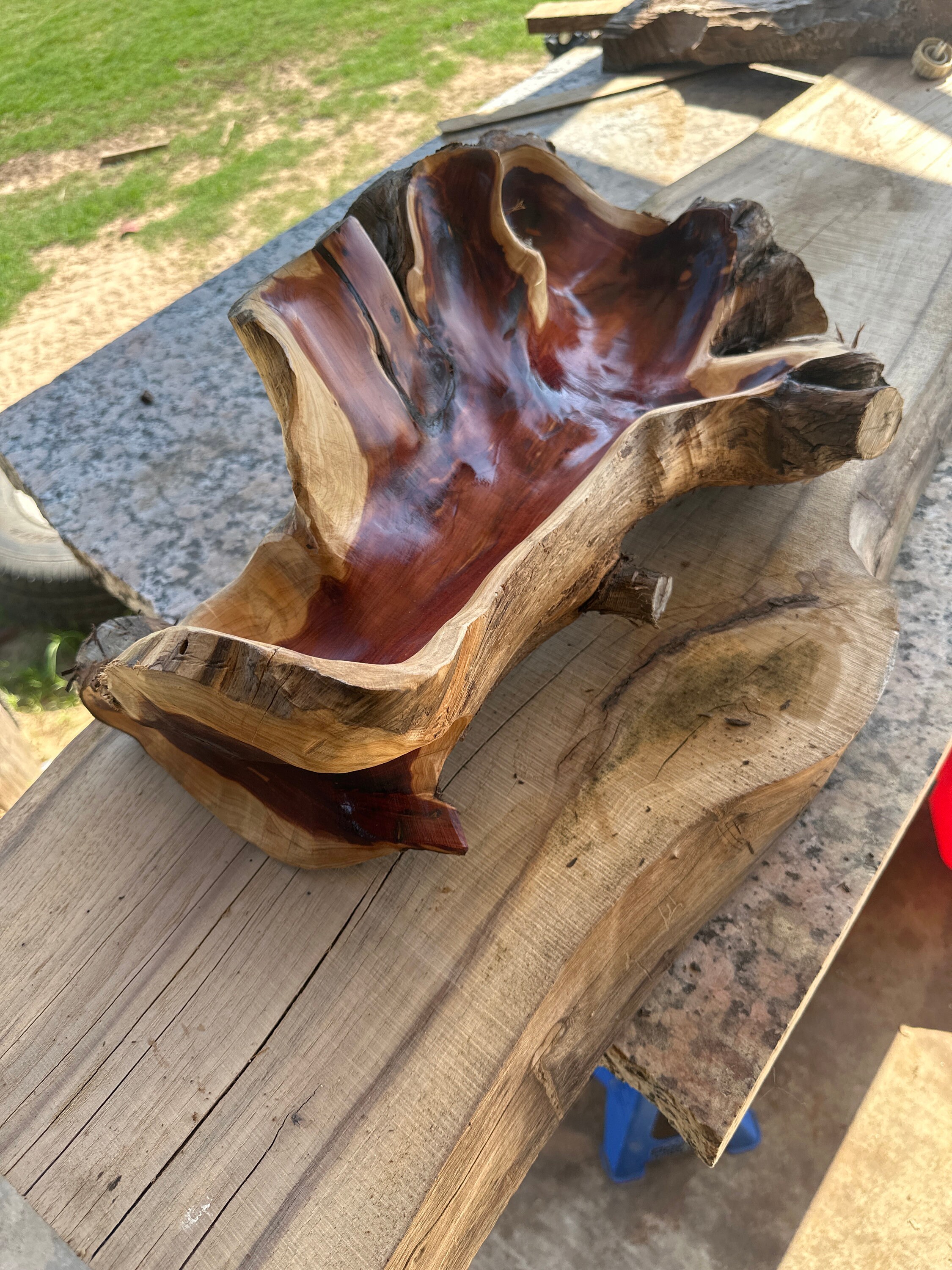 Wood Centerpiece - Etsy
