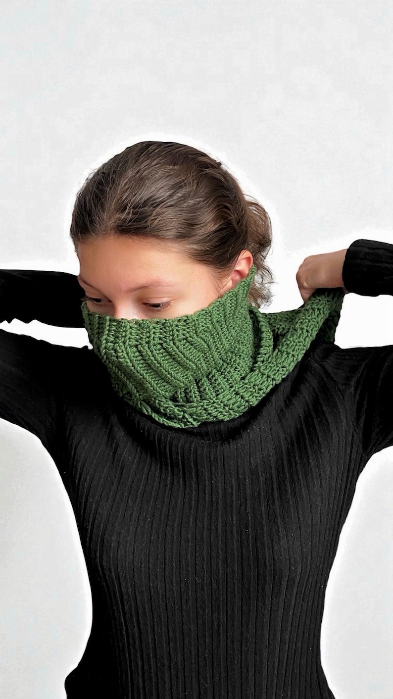 Knitted Bonnet , Hood , Collar-mask , Merino Wool - Etsy