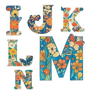 Butterfly Alphabet Clip Art Set 47 PNG Files for Card Making ...