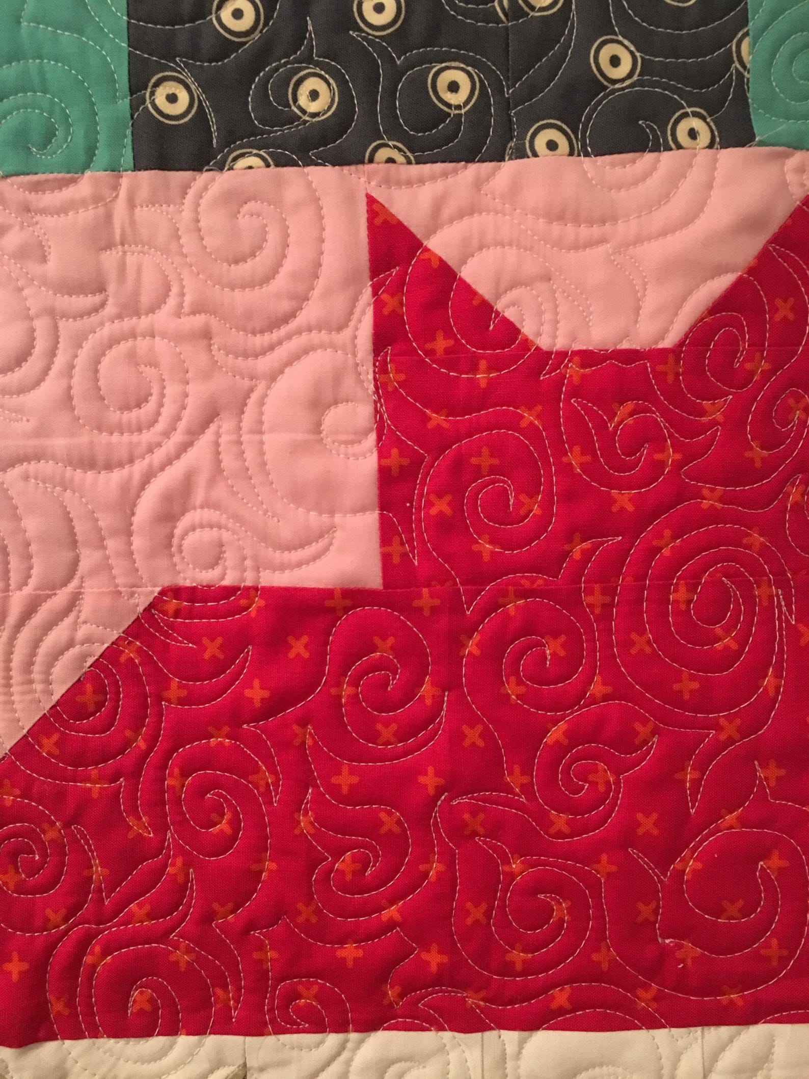 Cat Quilt Block Modern Pattern, Instant Download Instructions for ...