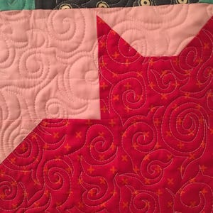 Cat Quilt Block Modern Pattern, Instant Download Instructions for ...