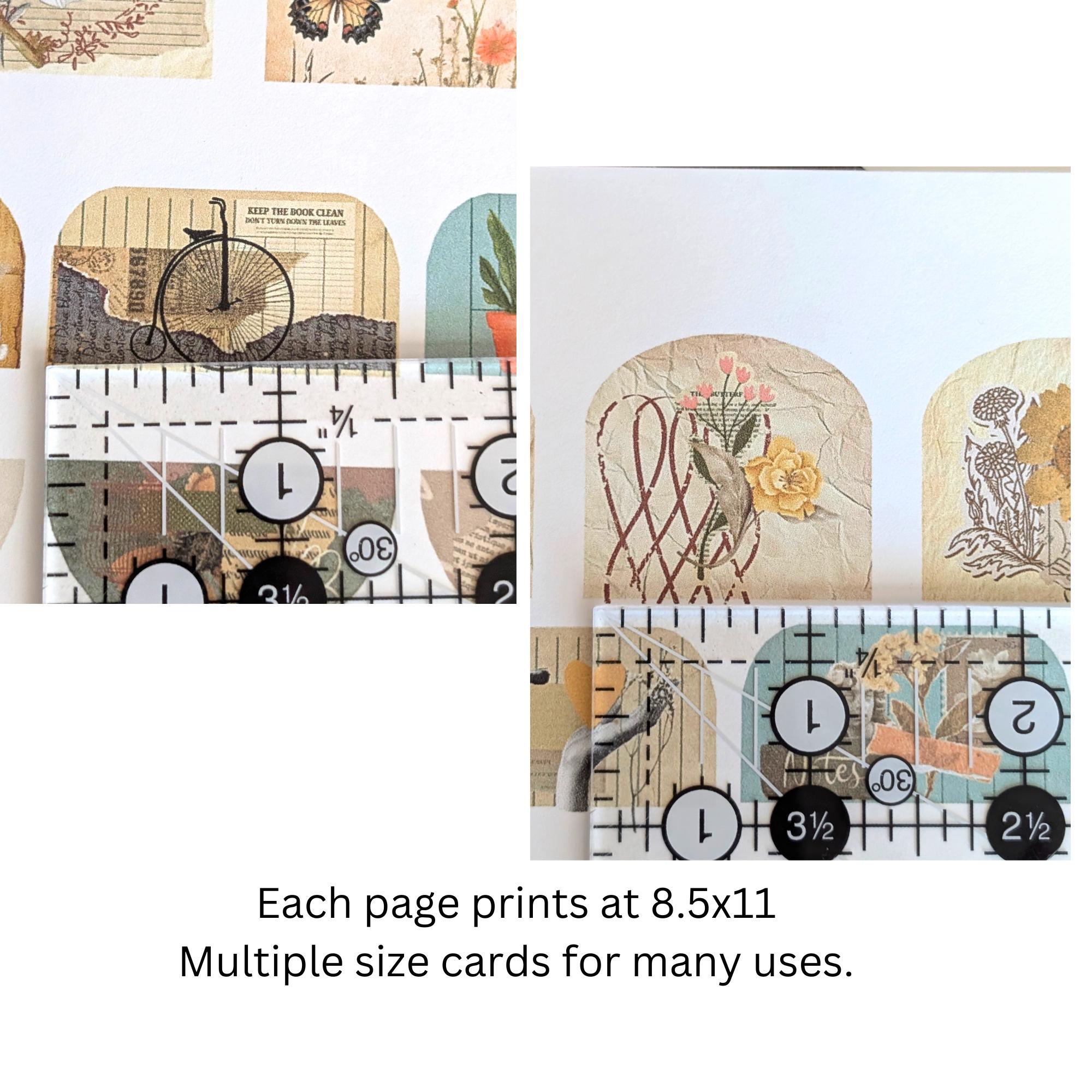 Tabs Vintage Junk Journal Quirky Victorian Ephemera Supplies for ...