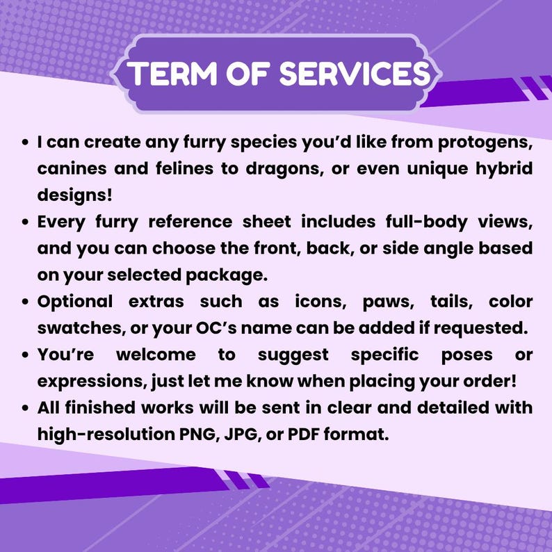 Custom Furry Reference Sheet: Fursona Character Sheet, Personalized ...