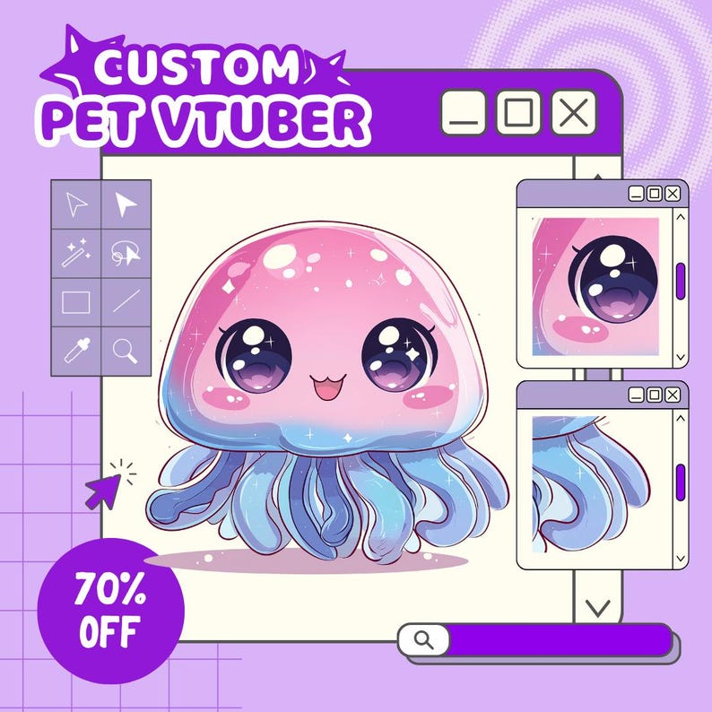 Custom Pet Vtuber Model: Character Design Commission - Etsy