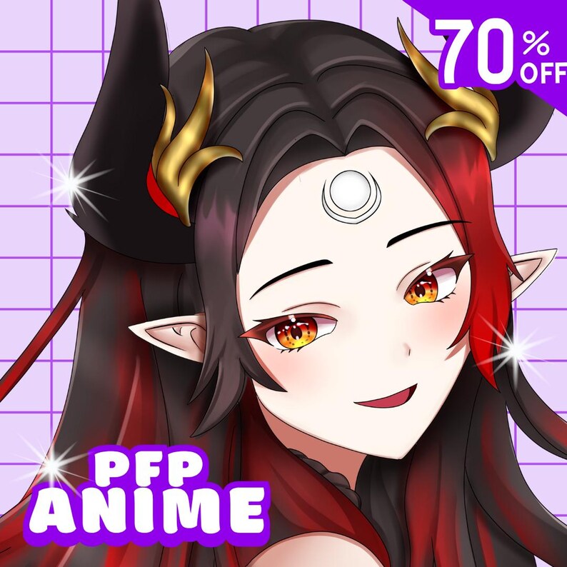 Anime Profile Icon, Stream Persona, Vtuber Portrait, PNG Avatar ...