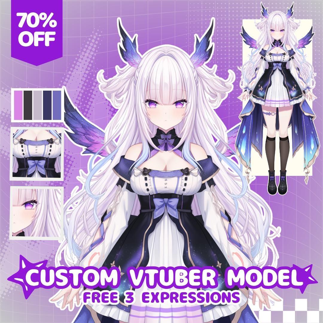 Custom Vtuber Model Live2d Commission Vtuber Model Commission