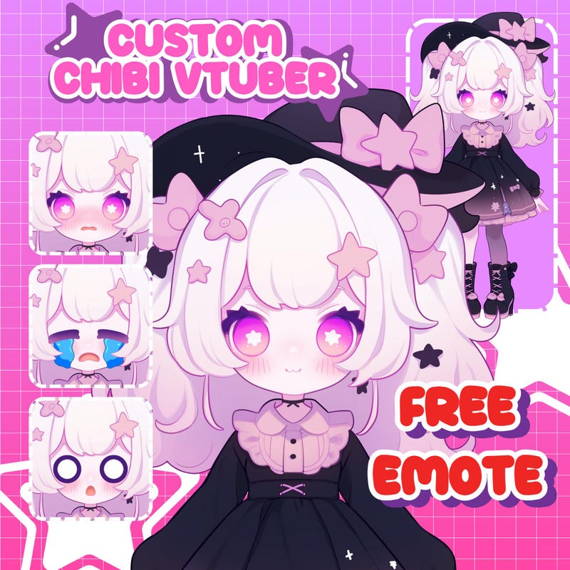 Vtuber Chibi - Etsy