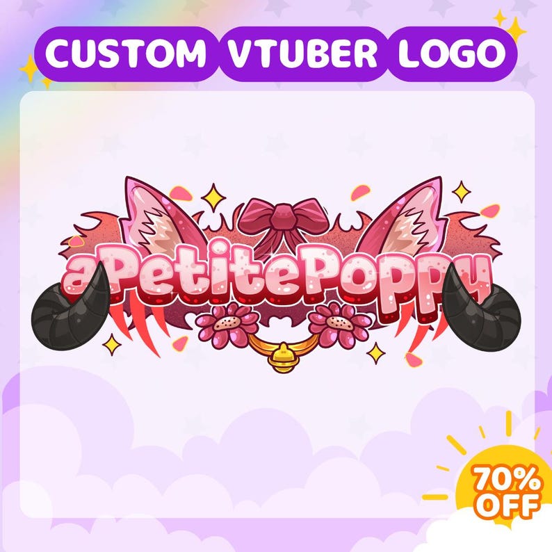 Custom Animated Vtuber Logo: Twitch/kick/youtube Streamer - Etsy UK