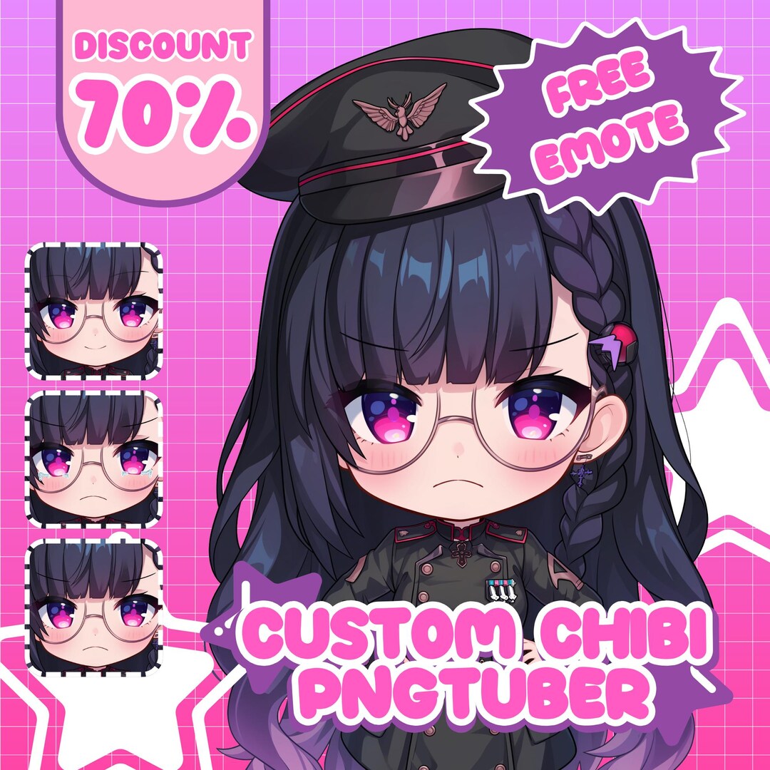 Custom Cute Chibi Pngtuber Giftuber Chibi Vtuber Pngtuber Chibi Chibi ...