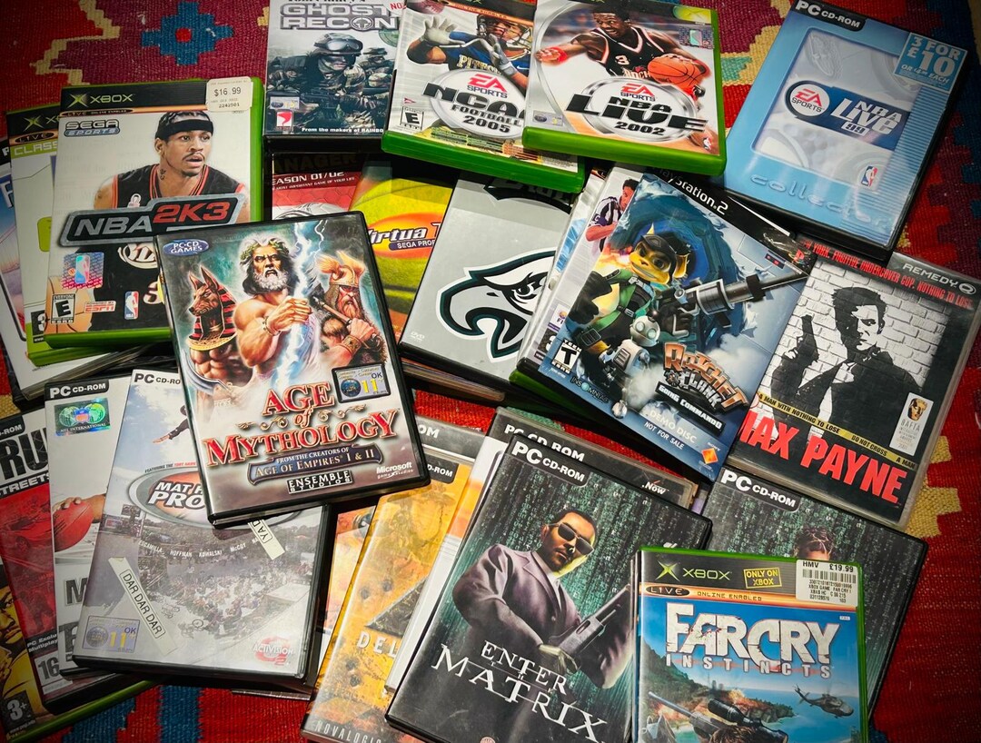Vintage Video Games - PC Cds, Play Station 2, Xbox - Etsy