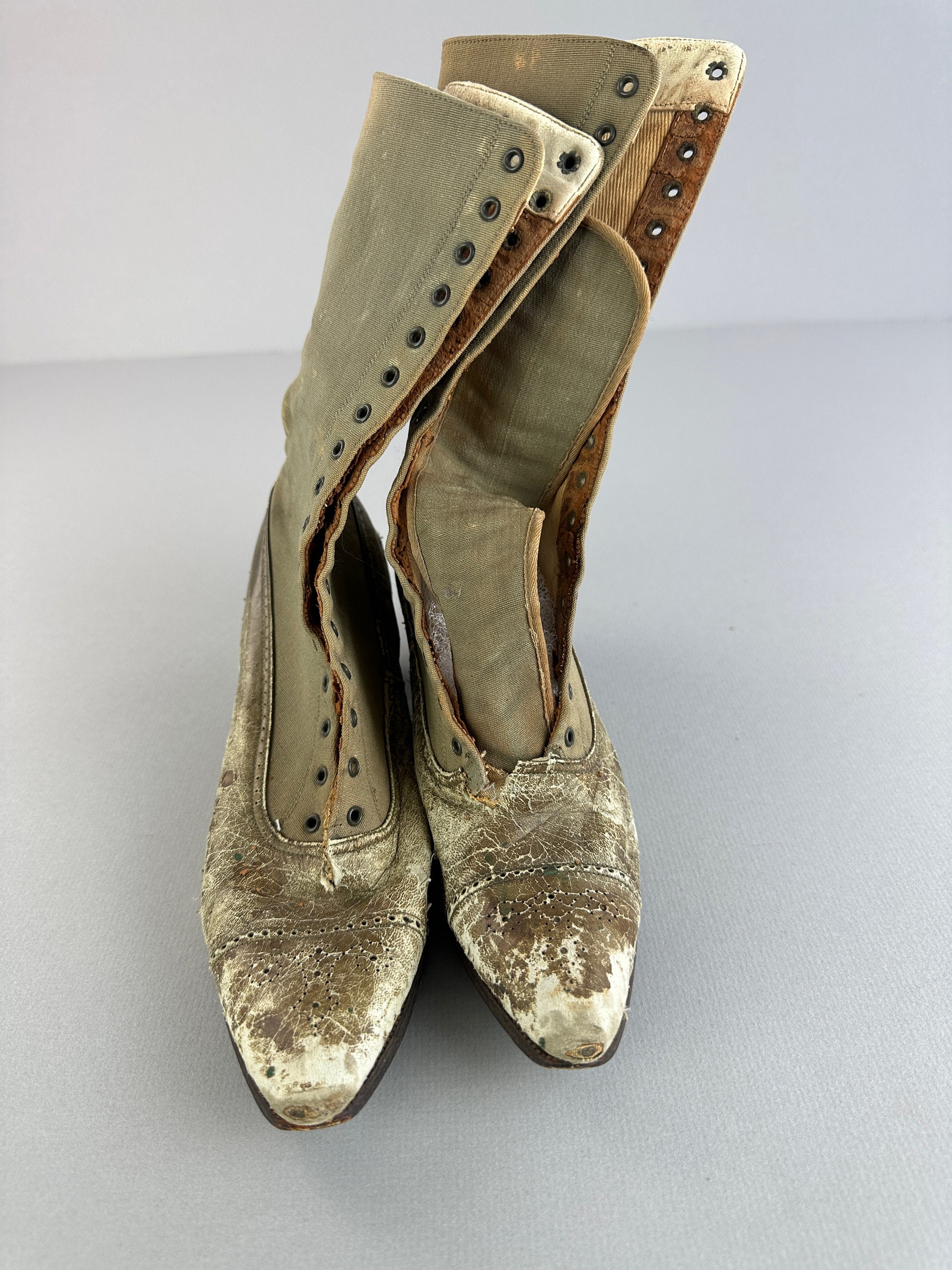 Antique Boots Victorian Edwardian Womans Leather Lace up Shoes - Etsy