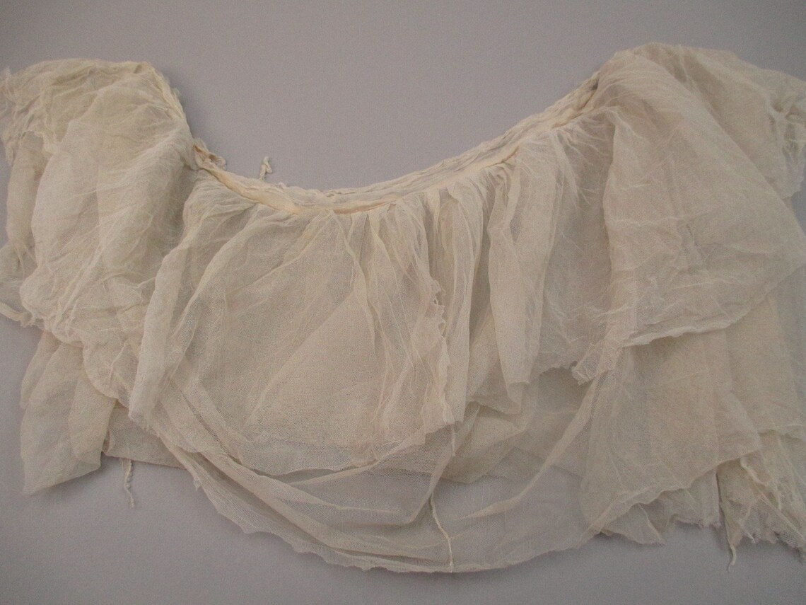 Antique Triple Tiered Net Ruffle - Etsy