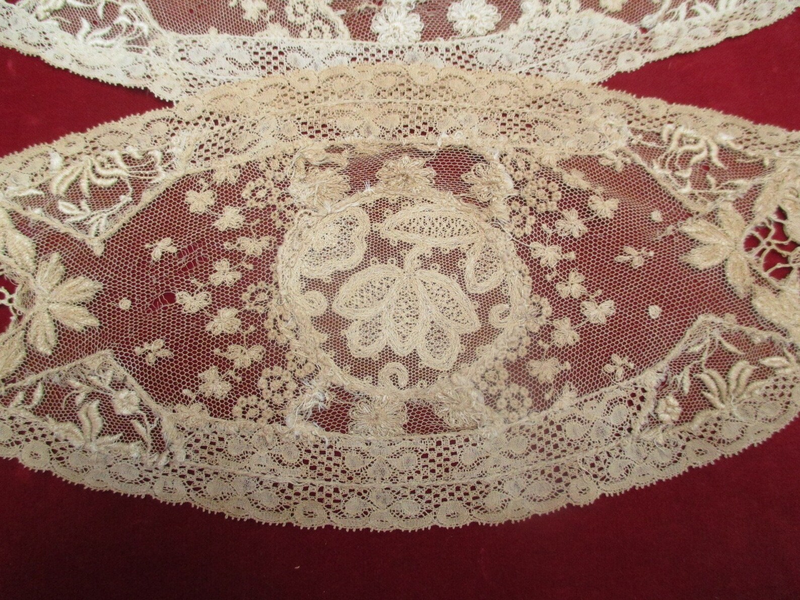 Antique Victorian Normandy Lace Doilies Set of 3 - Etsy