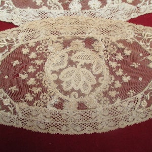 Antique Victorian Normandy Lace Doilies Set of 3 - Etsy