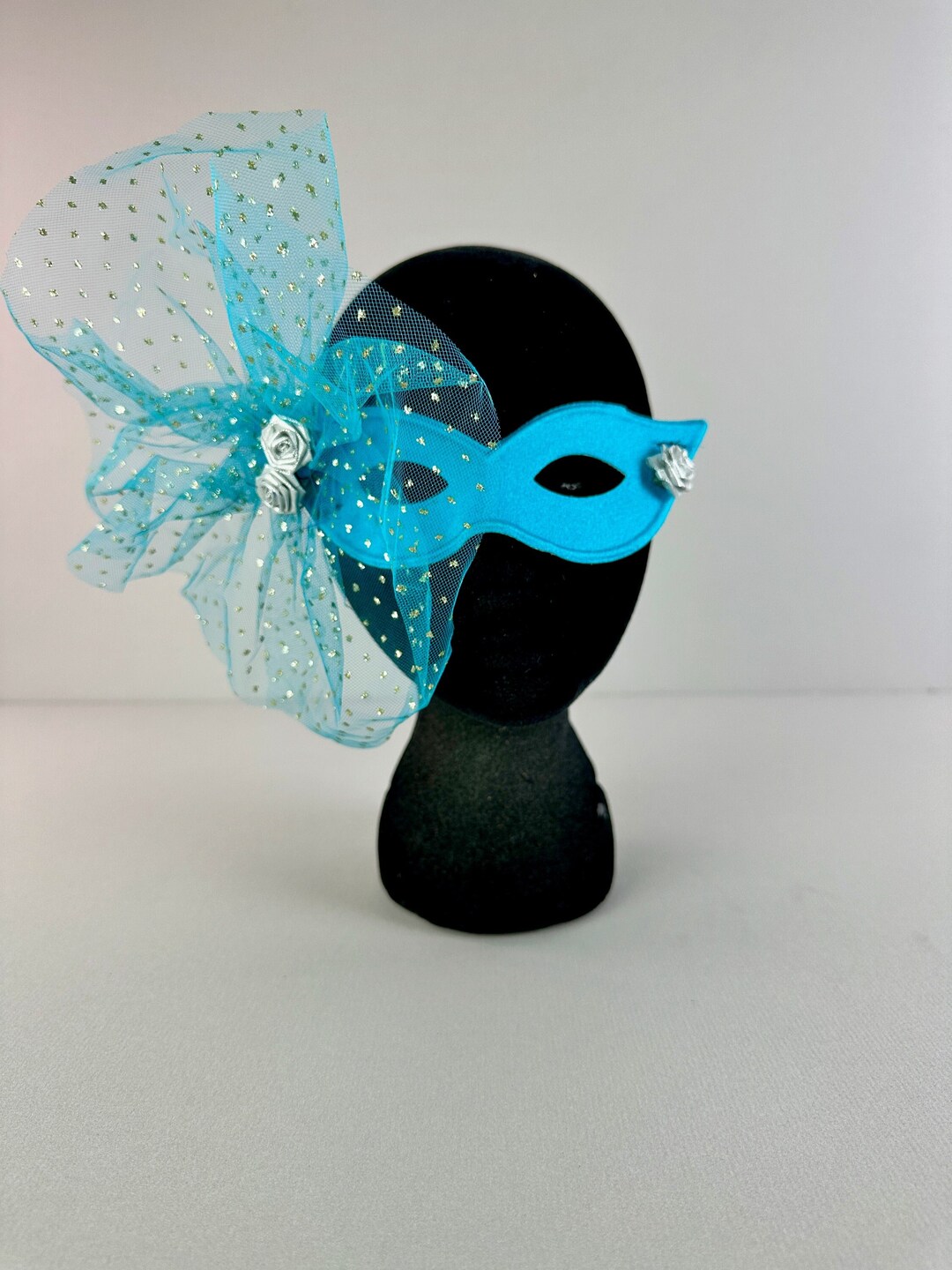 Masquerade Mask Mardi Gras Costume Ball Custom Feather Sequin Vintage ...