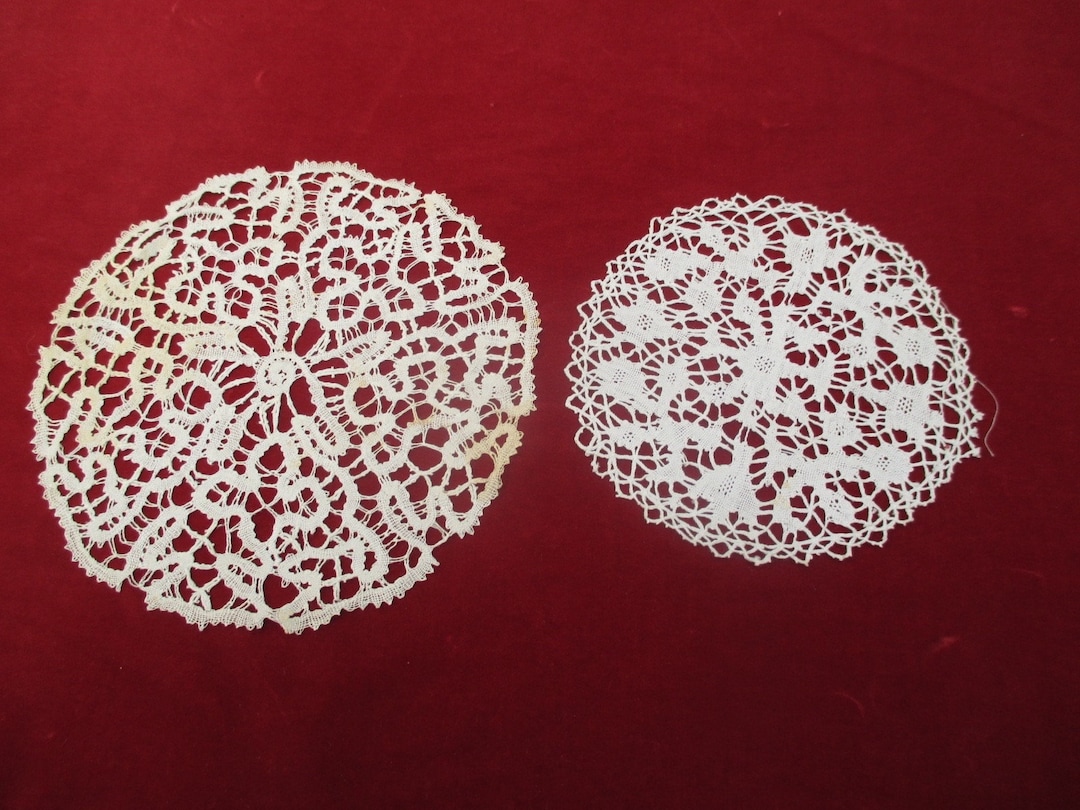 Antique Lace Doilies Set 19th Century - Etsy