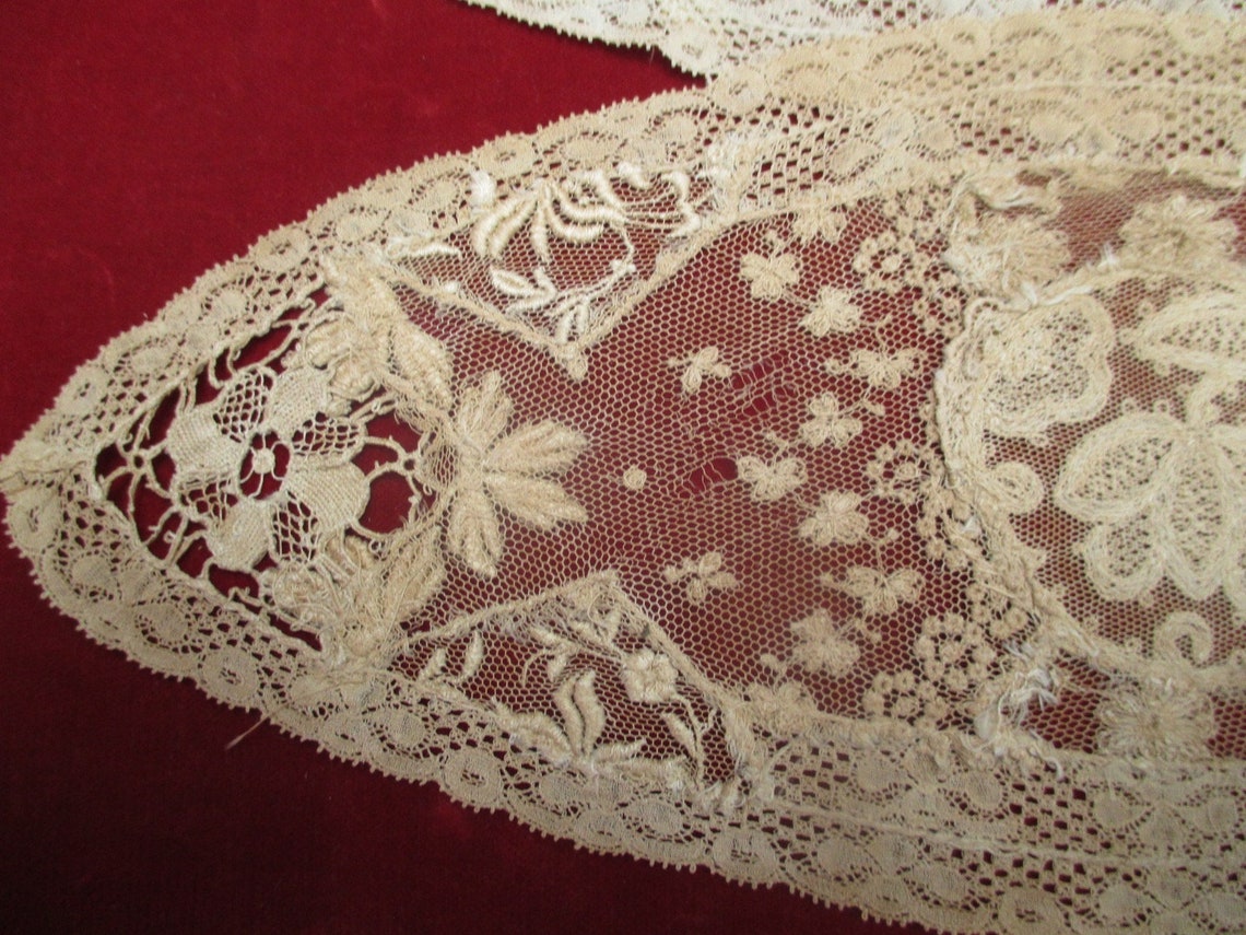 Antique Victorian Normandy Lace Doilies Set of 3 - Etsy