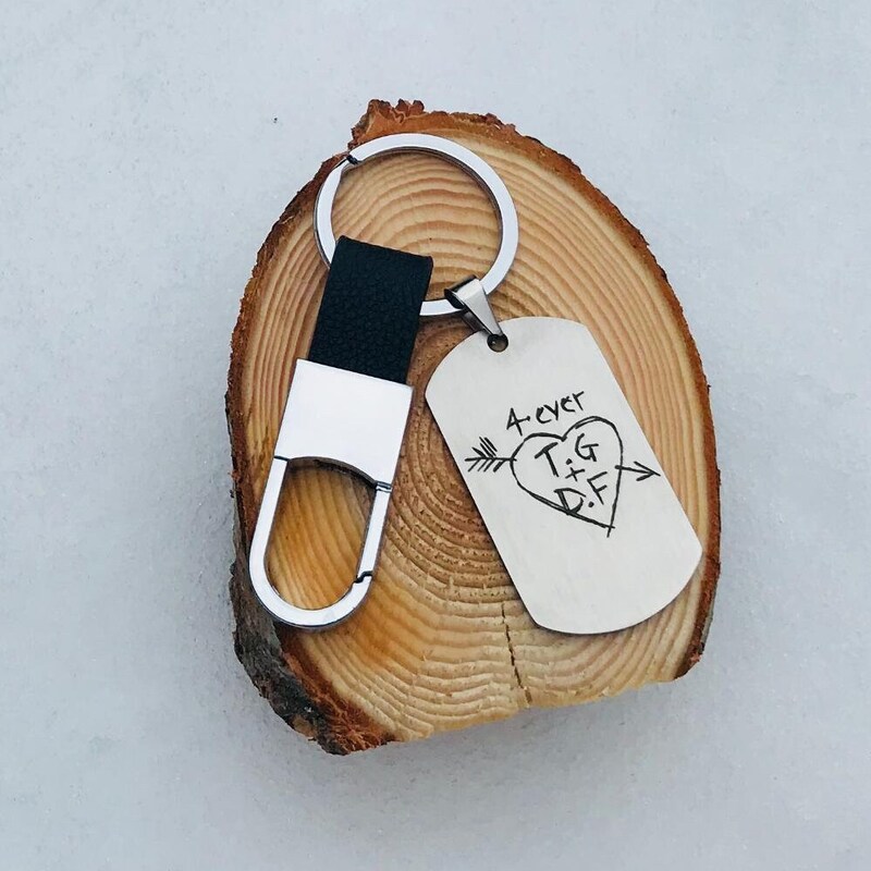 Handwriting Key Chain - Etsy