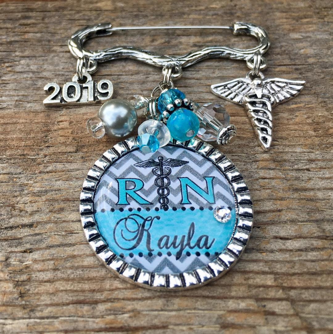 RN Jewelry, Nursing Pinning Ceremony, Nurse Graduation, Custom Gift, RN ...