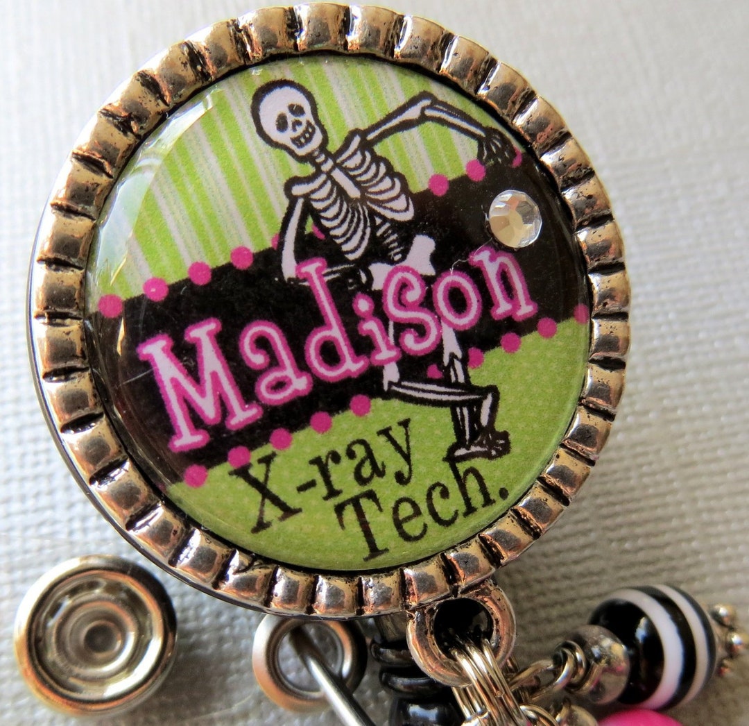 X-ray Technician, ID Badge Reel, Radiology, Personalized Gift ...