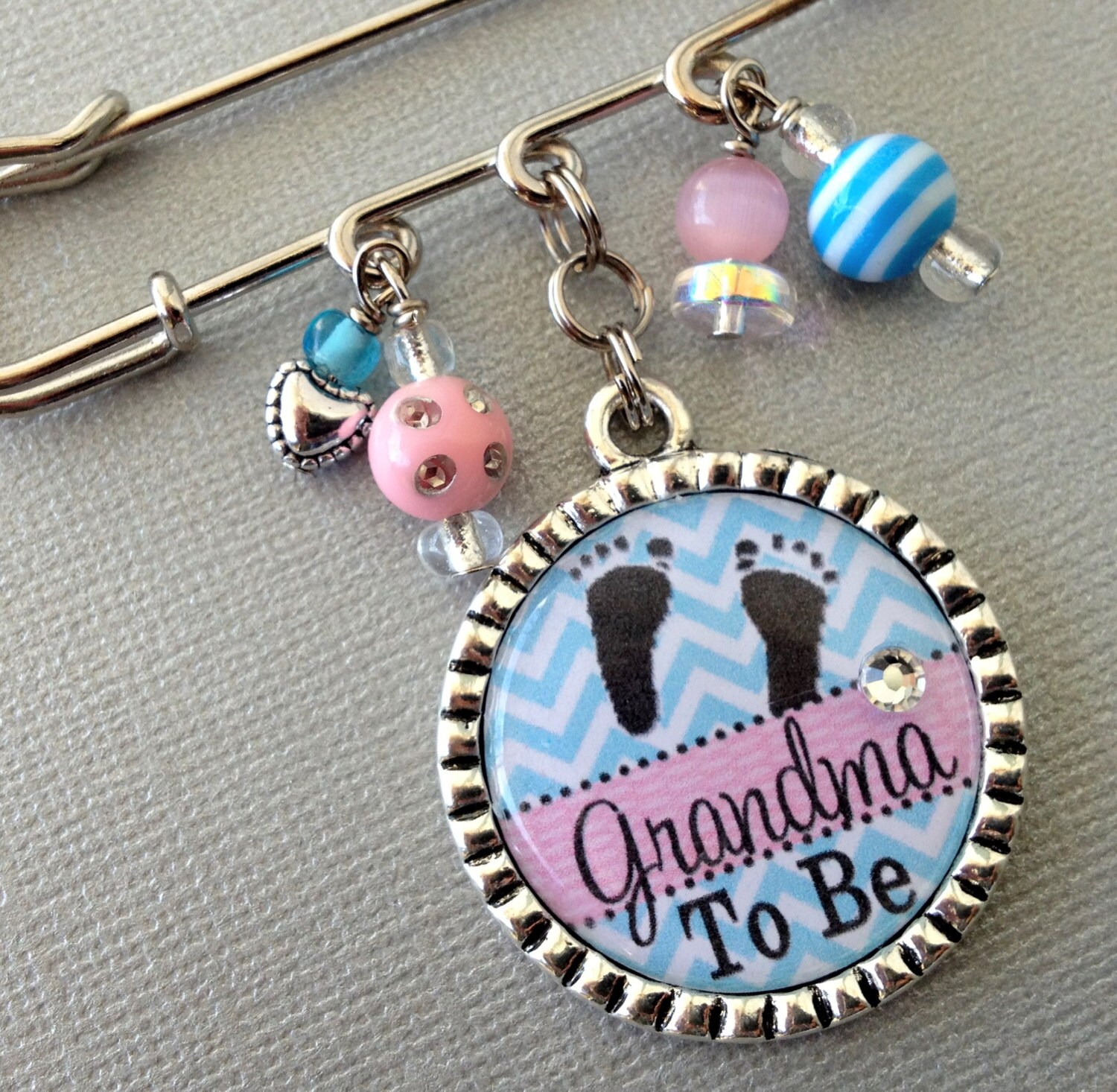 Grandma to Be Pin, Mom to Be Pin, Aunt to Be PERSONALIZED Pin - Baby ...