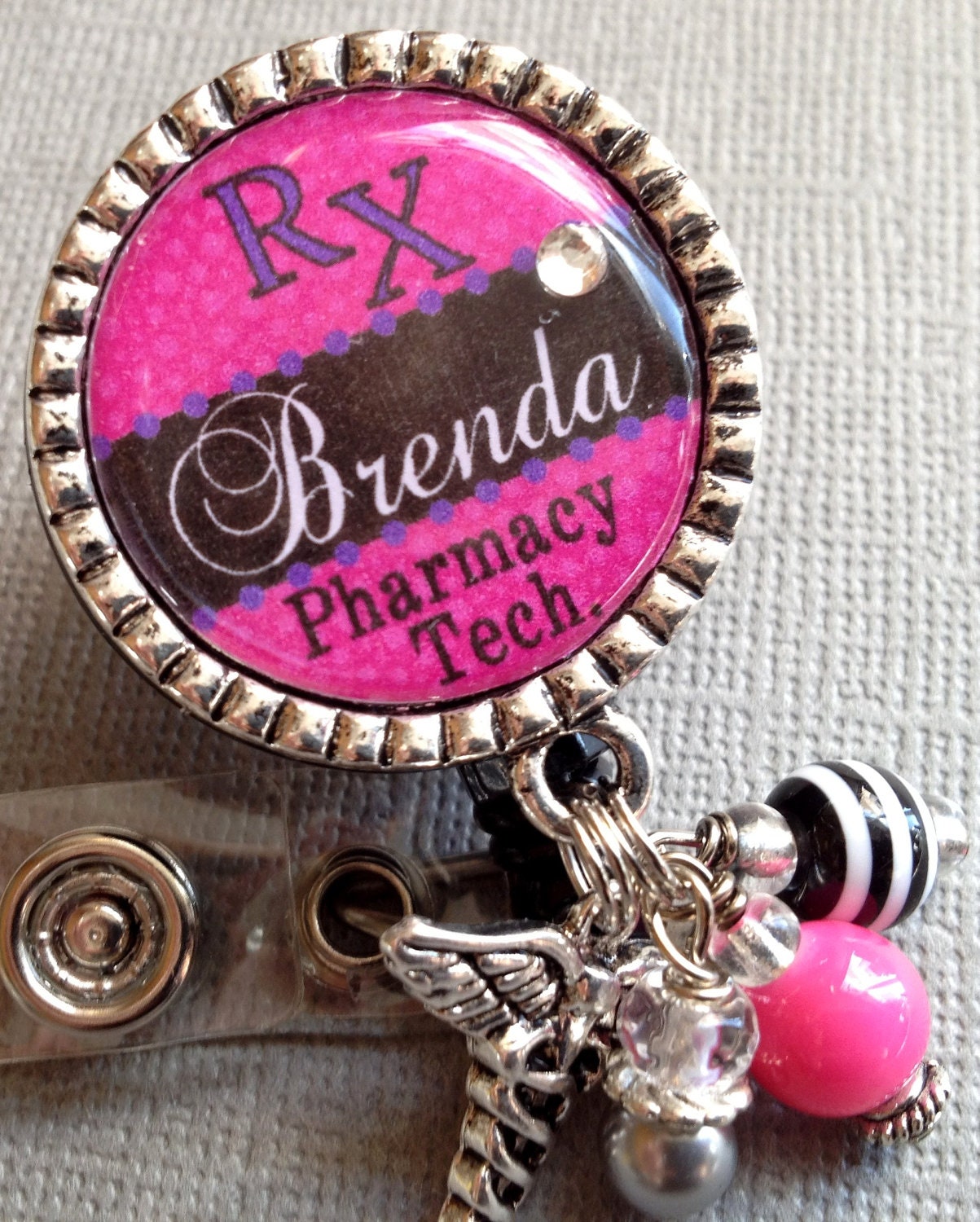 Pharmacy Tech. ID Badge Reel Personalized - Pharmacist,rx, Cpht ...